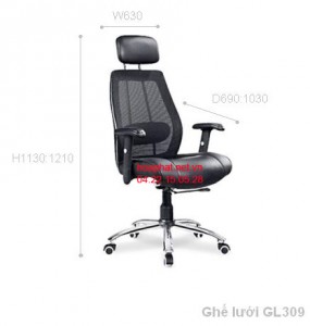 Ghế lưới GL309 - Ghế lãnh đạo - Ghế trưởng phòng Hòa Phát